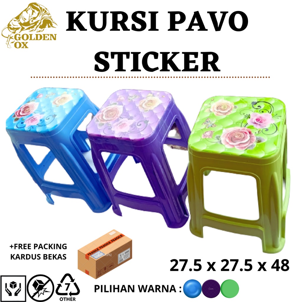 Jual KURSI PAVO STICKER / KURSI STICKER / KURSI PLASTIK/KURSI CANTIK ...