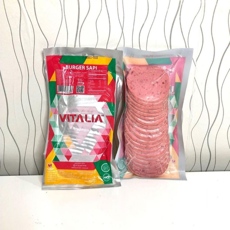 Jual Vitalia Daging Burger Beef Sapi Patty Isi 20 Pcs 280 Gram Bisa ...