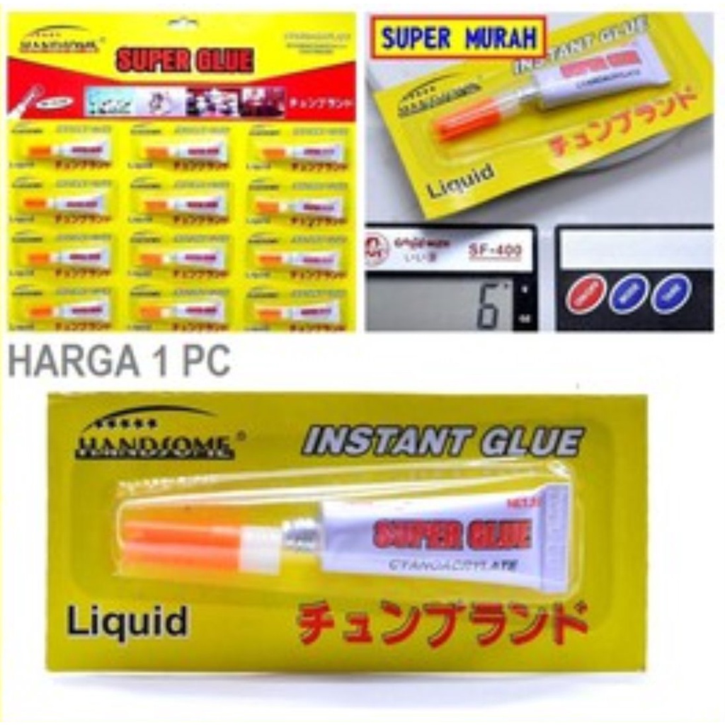 Jual Lem Power Super Glue Lem Setan Super Kuat [ ukuran 3gr ][Harga per ...