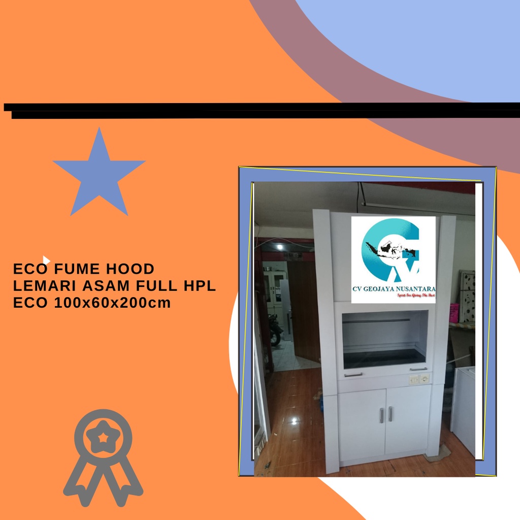 Jual ECO FUME HOOD LEMARI ASAM FULL HPL ECO 100x60x200cm | Shopee Indonesia