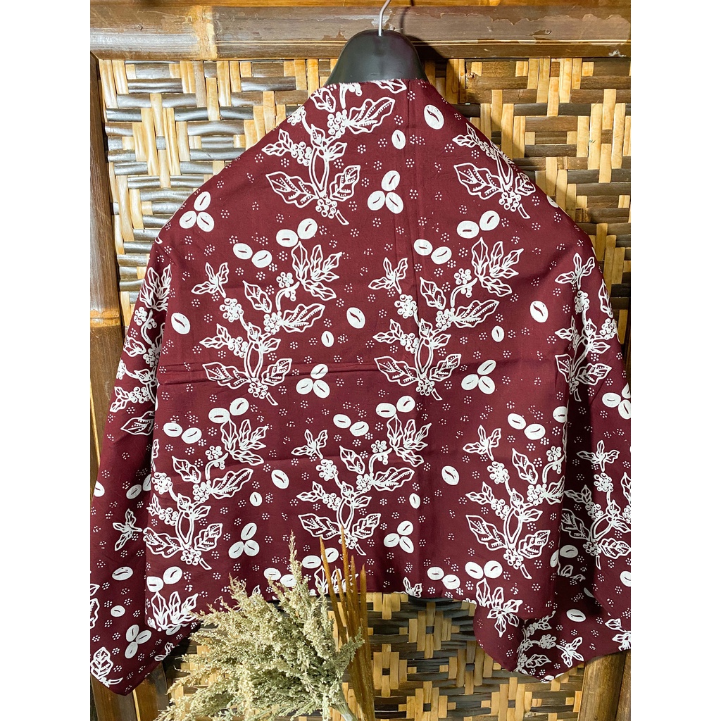 Jual Kain Batik Cap Asli Kudus Motif Kopi Pecah | Shopee Indonesia