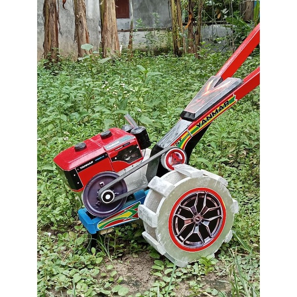 Jual mainan anak miniatur replika traktor oleng traktor sawah murah ...