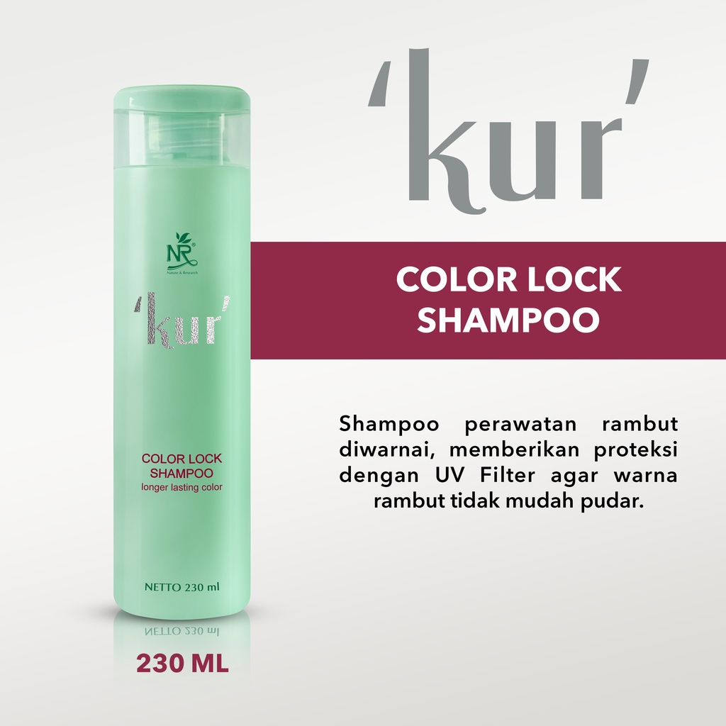 Jual KUR - Color Lock Shampoo - Shampoo Khusus Rambut Diwarnai - 230 ML ...