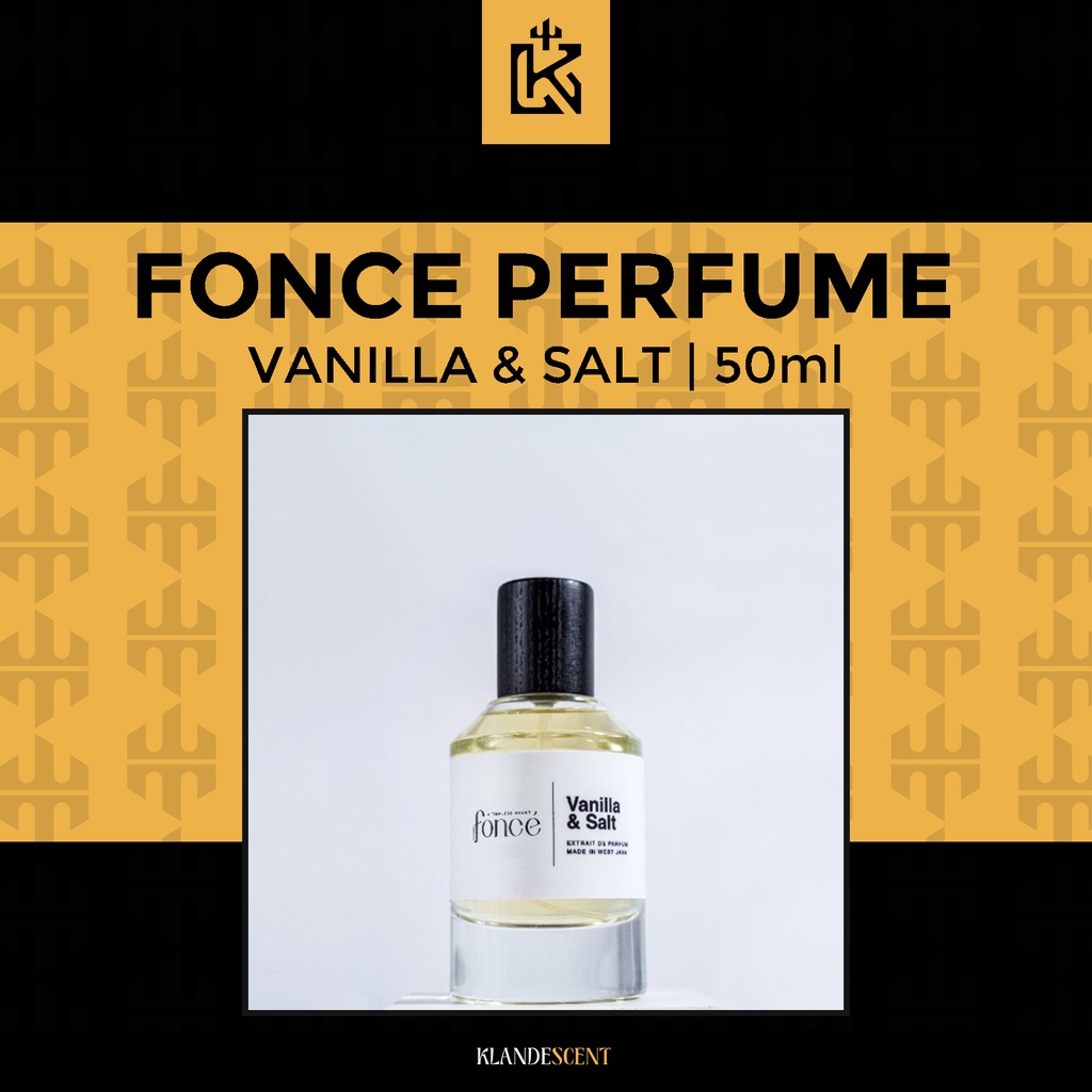 Jual Fonce Perfume | Vanilla & Salt | 50ml | Extrait De Parfum | Shopee ...