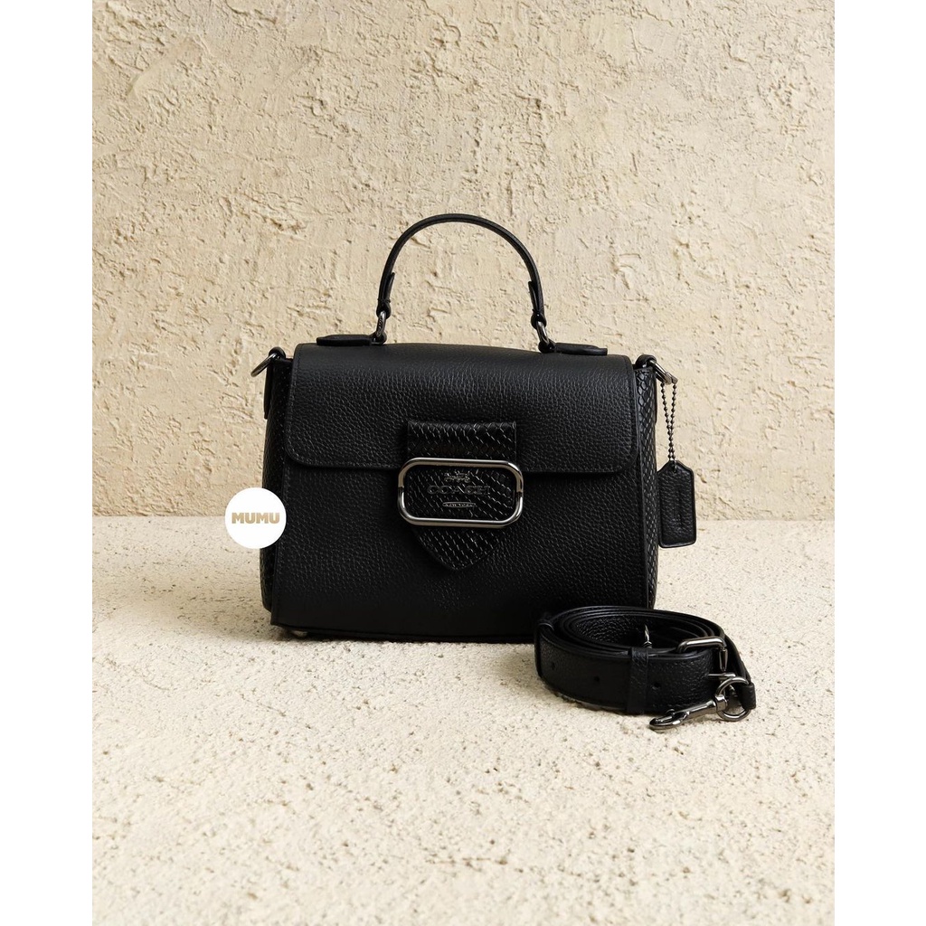Jual Coach ( Megan Top Handle Satchel Black Multi ) | Shopee Indonesia