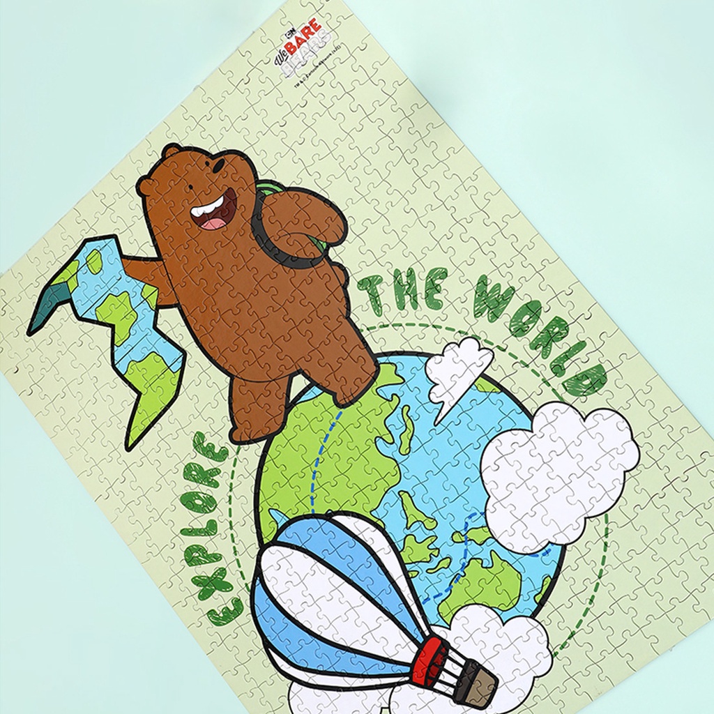 Jual MINISO OFFICIAL We bare bears puzzle / mainan edukasi anak ...