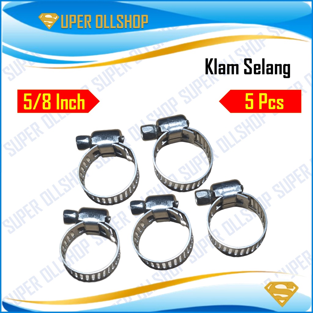 Jual Clamp Klem Selang Konektor Hose Clamp Ring Penjepit Selang Air Lpg