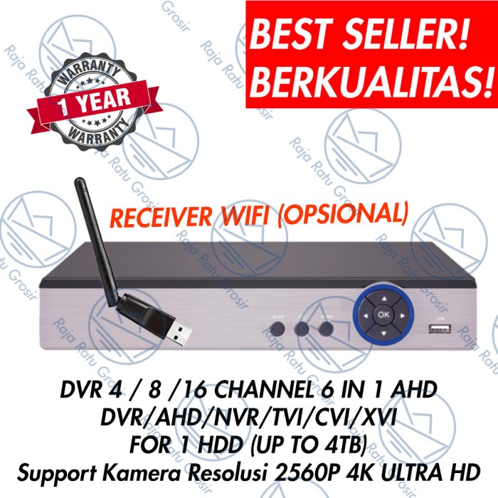 Jual DVR 4CH RECORDER CCTV WIFI SERIES 1080P FULL PLAYBACK 4 CHANNEL ...