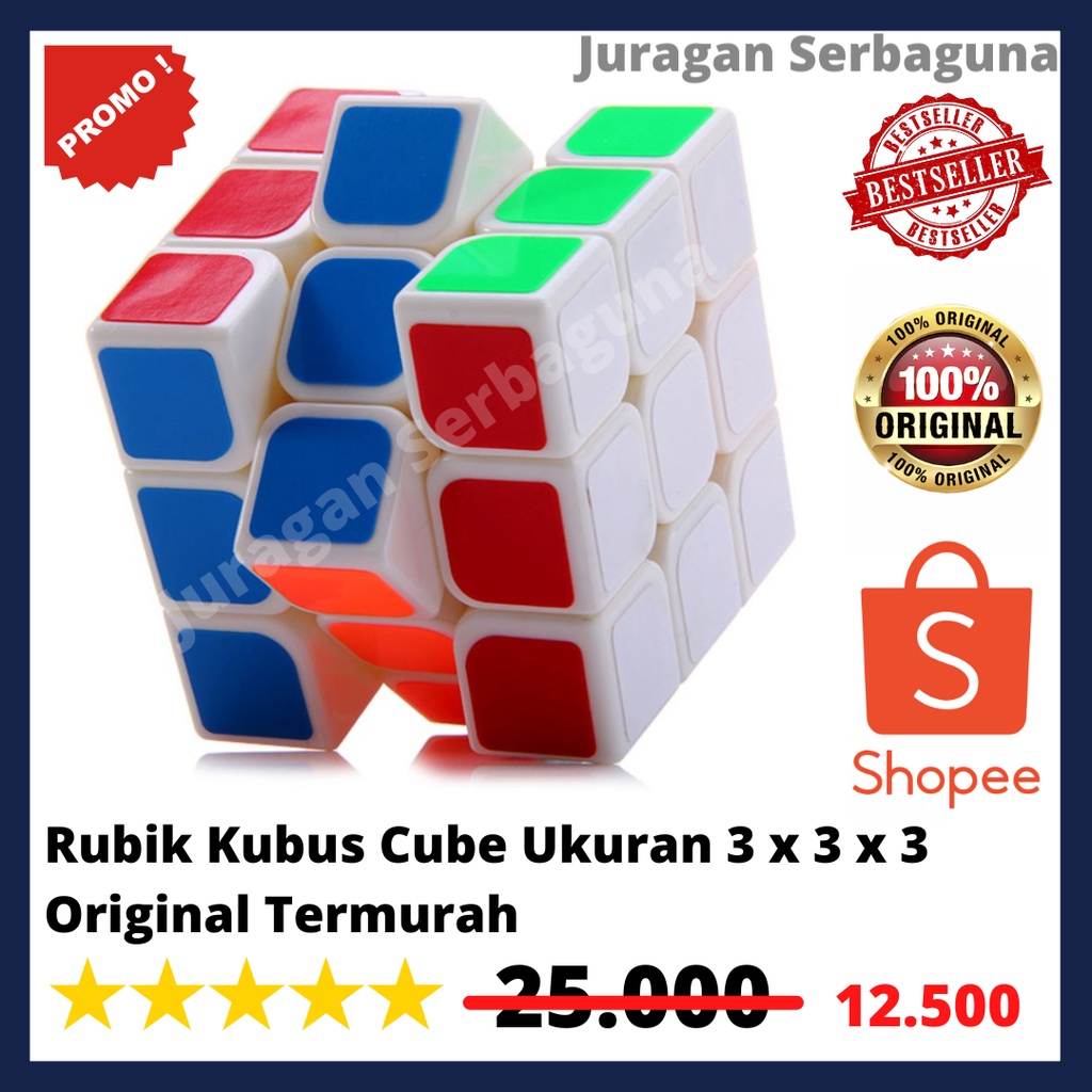 Jual Rubik Kubus Cube Ukuran 3 x 3 x 3 Original Termurah | Shopee Indonesia