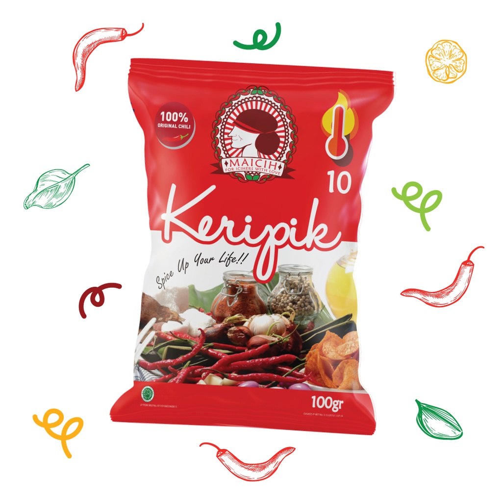 Jual MAICIH KERIPIK SINGKONG LEVEL 10 (100GRAM) | Shopee Indonesia