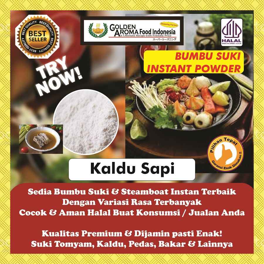 Jual BUMBU SUKI INSTAN Kaldu Sapi 1Kg Steamboat Shabu Hotpot Rasa Beef ...