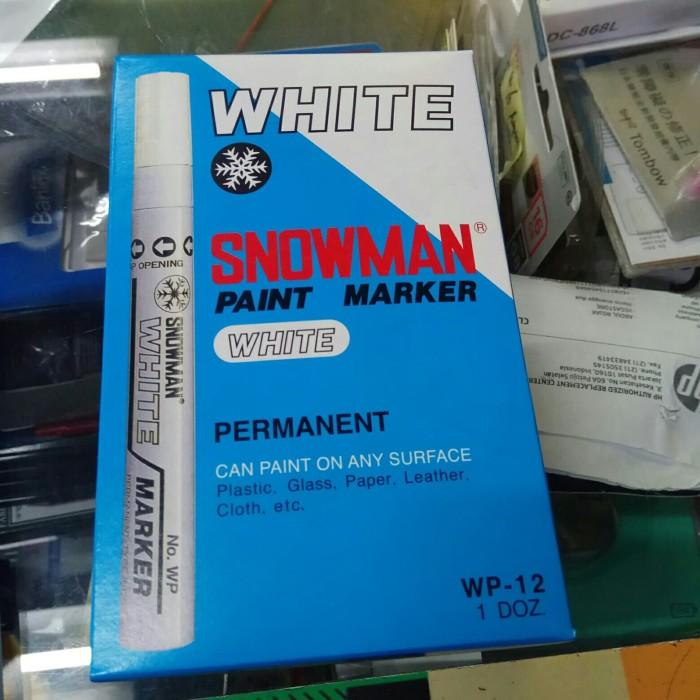 Jual Spidol Snowman Paint Marker (Putih/Kuning/Hijau/Hitam/Pink)(per ...