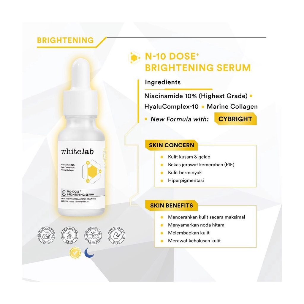 Jual WHITELAB Intense Brightening Serum N10, 20 ml | Shopee Indonesia