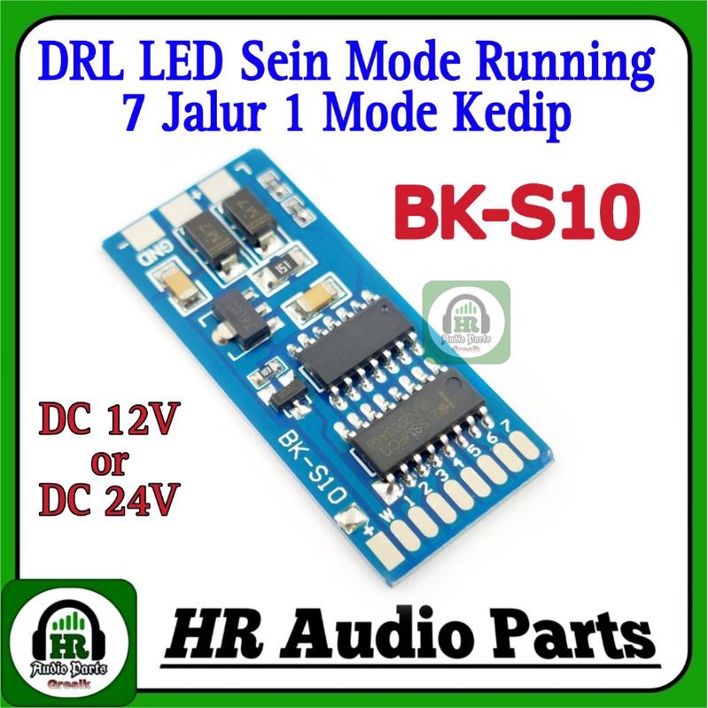 Jual Modul Kit DRL LED Lampu Sein Mode Running 7 Jalur 1 Mode Kedip BK-S10 BK S10 | Shopee Indonesia