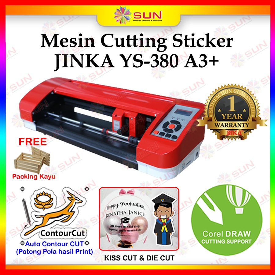 Jual Mesin Cutting Sticker Jinka YS 380 A3+ Support Cutting CorelDraw ...