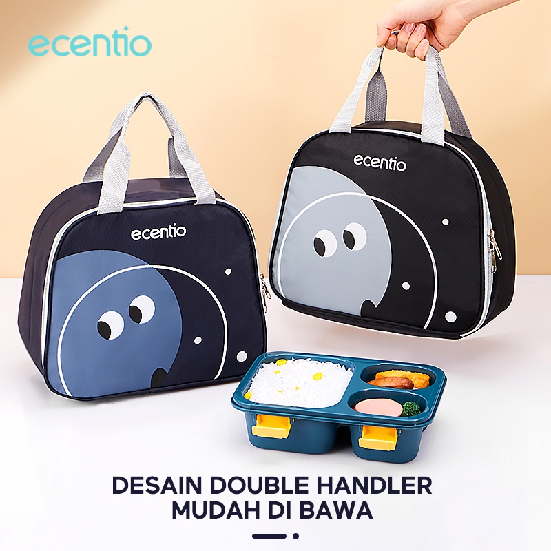 Jual ecentio Tas Bekal Makanan Lunch Bag Tas Bekal Tas tempat bekal ...