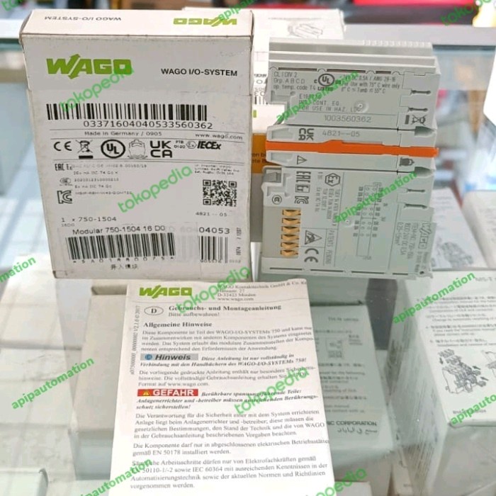 Jual Plc Wago 750-1504 16-Channel Digital Output 24Vdc 0.5A Original % | Shopee Indonesia