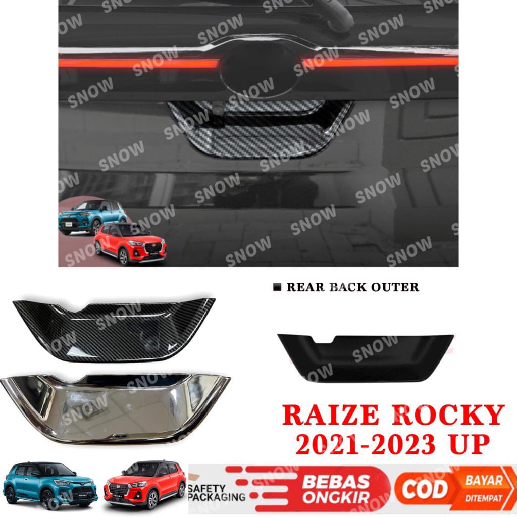 Jual Rear Back Door Outer Cover Raize Rocky 2021 2023 2024 2025 2026 UP ...