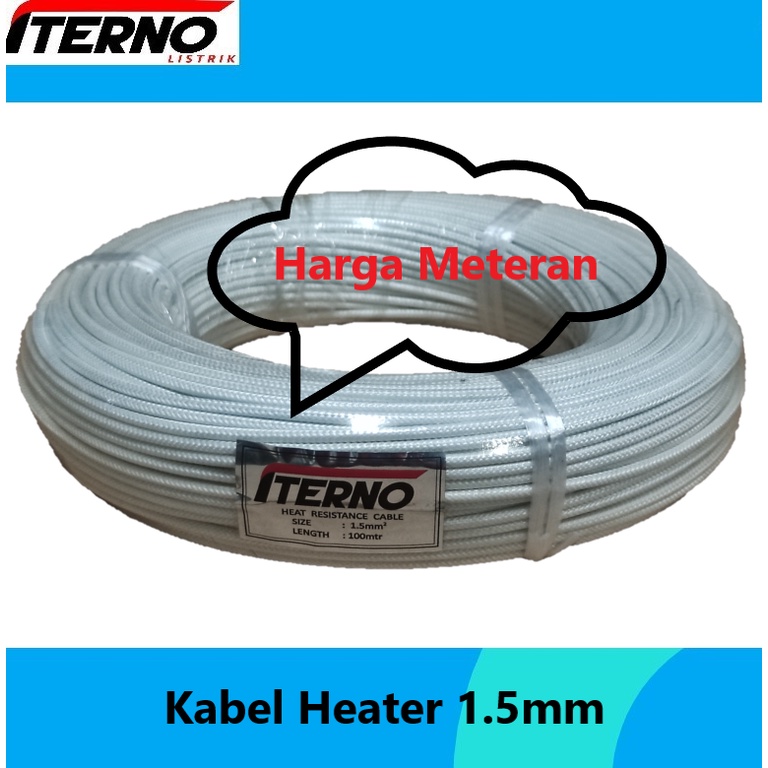 Jual Kabel Heater Tahan Panas 1.5mm Heat Resistance Nyvin - Meteran ...