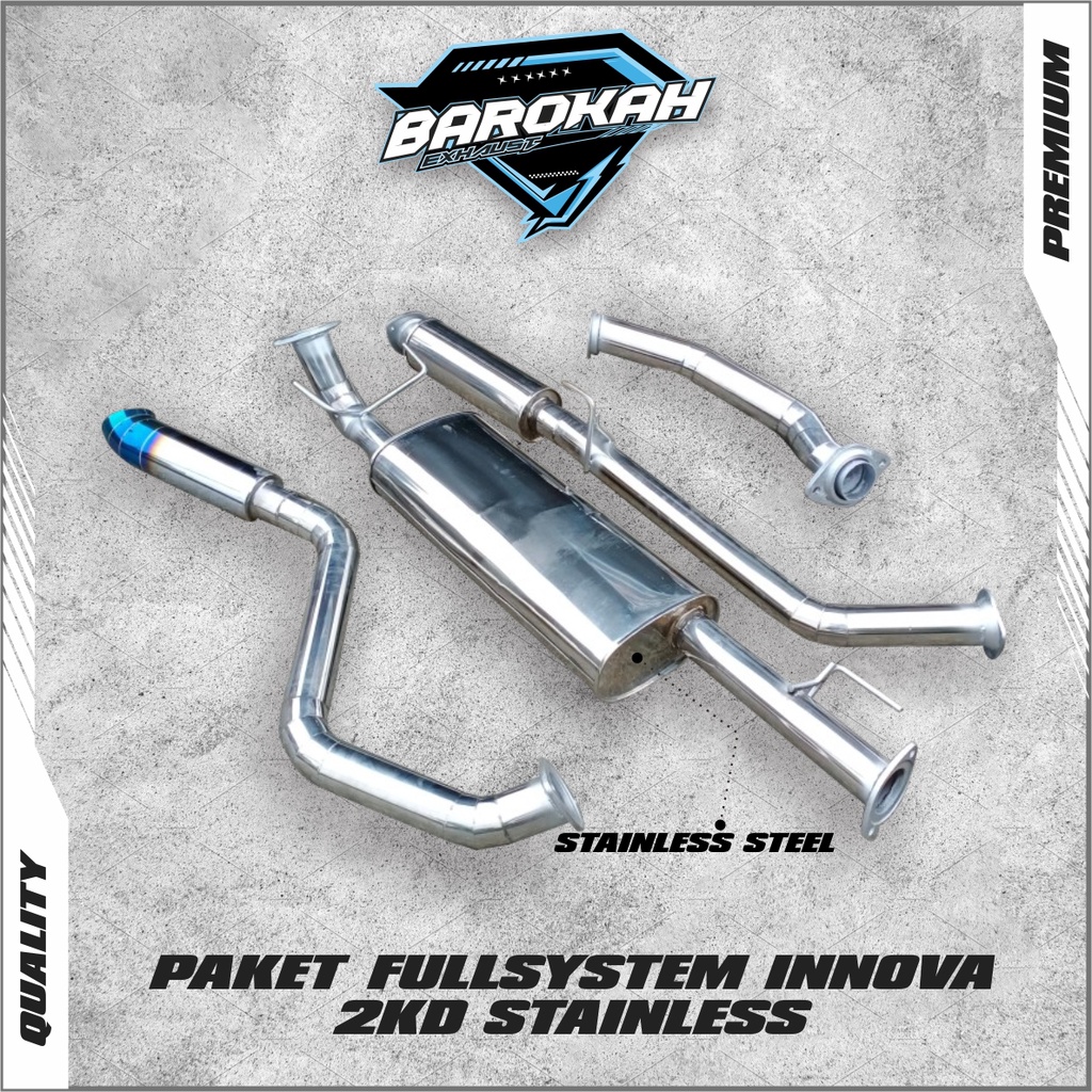 Jual Knalpot Fullsystem Innova 2GD/VRZ Mode Silent Performance | Shopee ...