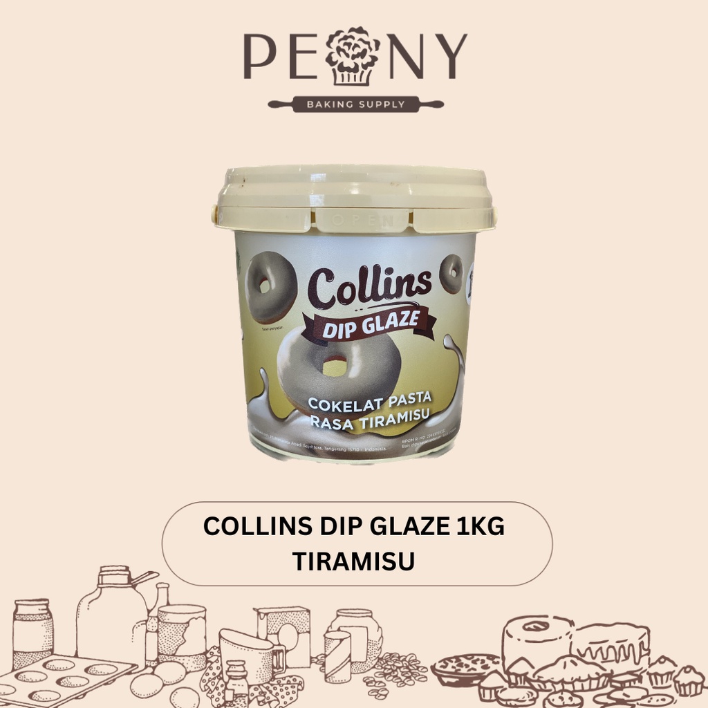 Jual COLLINS DIP GLAZE DONAT ANEKA RASA 1 KG| CHOCOLATE, STRAWBERRY ...