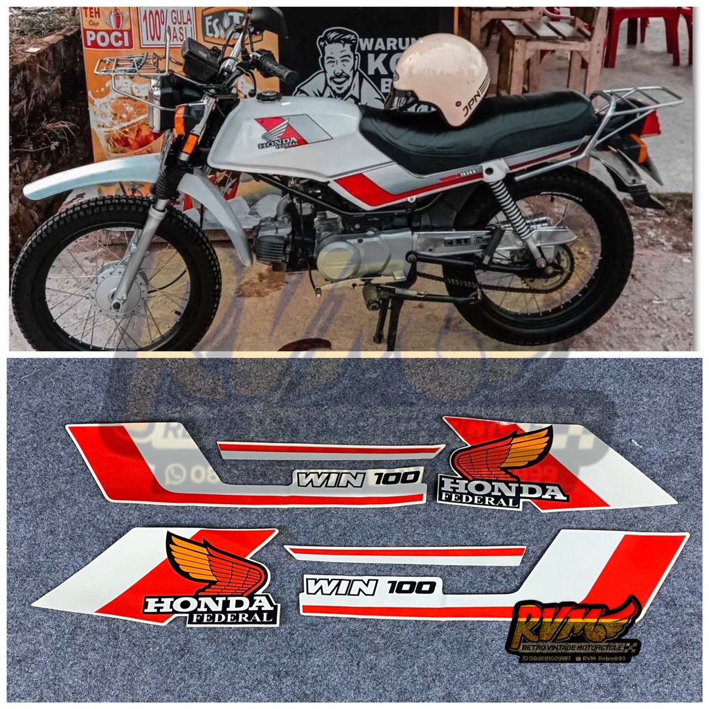 Jual Striping honda win 100 stiker list body win 1995 all warna ...