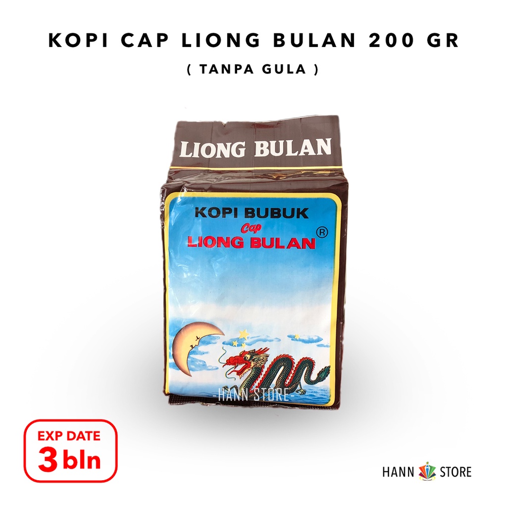 Jual Kopi Liong Bulan 200gr. Kopi Bubuk Tanpa Gula. Kopi "Legend" Bogor ...