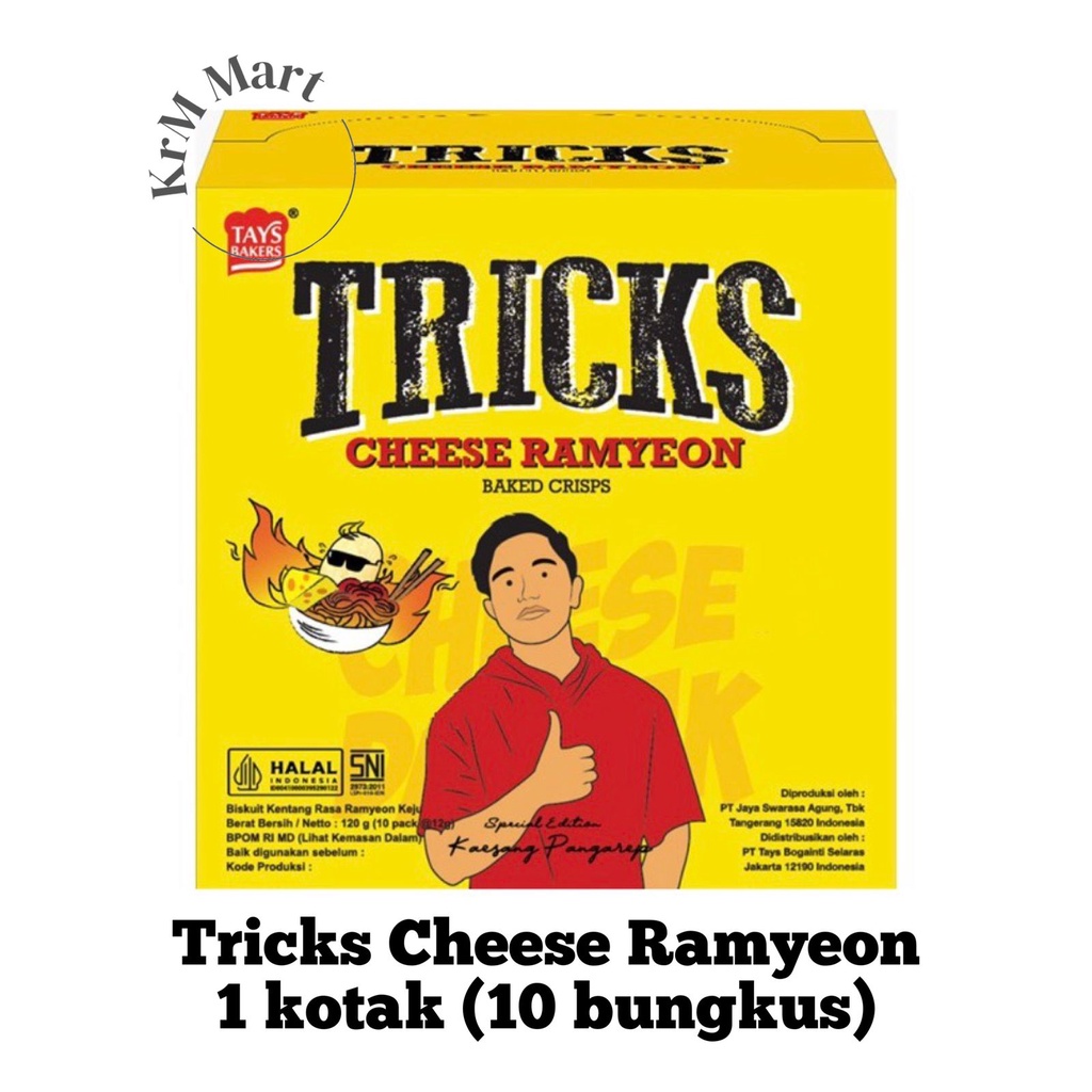 Jual Tricks Snack Baked Kentang Potato Crisps Cheese Ramyeon keju 1 ...