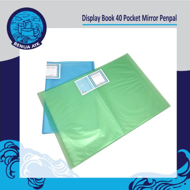 Jual Display Book / Clear Holder 40 Pocket MIRROR Folio Penpal PL-834 ...
