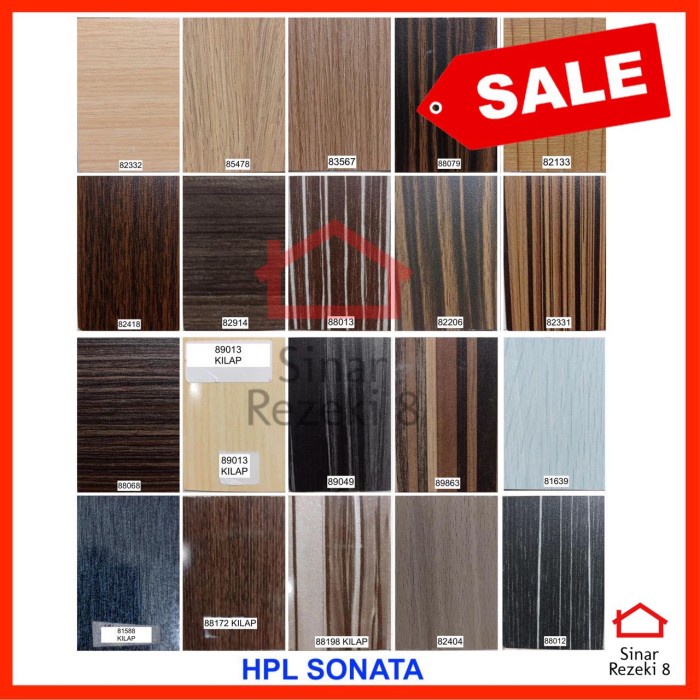 Jual HPL Sonata Motif Kayu / Serat Wood Warna Kilap Murah | Shopee ...