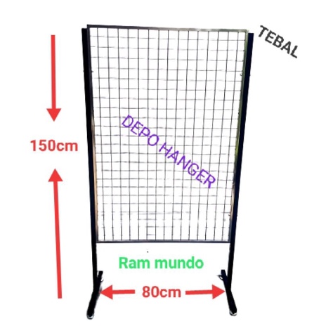Jual RAM JARING BESI UKURAN 80CM X 120CM + KAKI MUNDO HITAM | Shopee ...