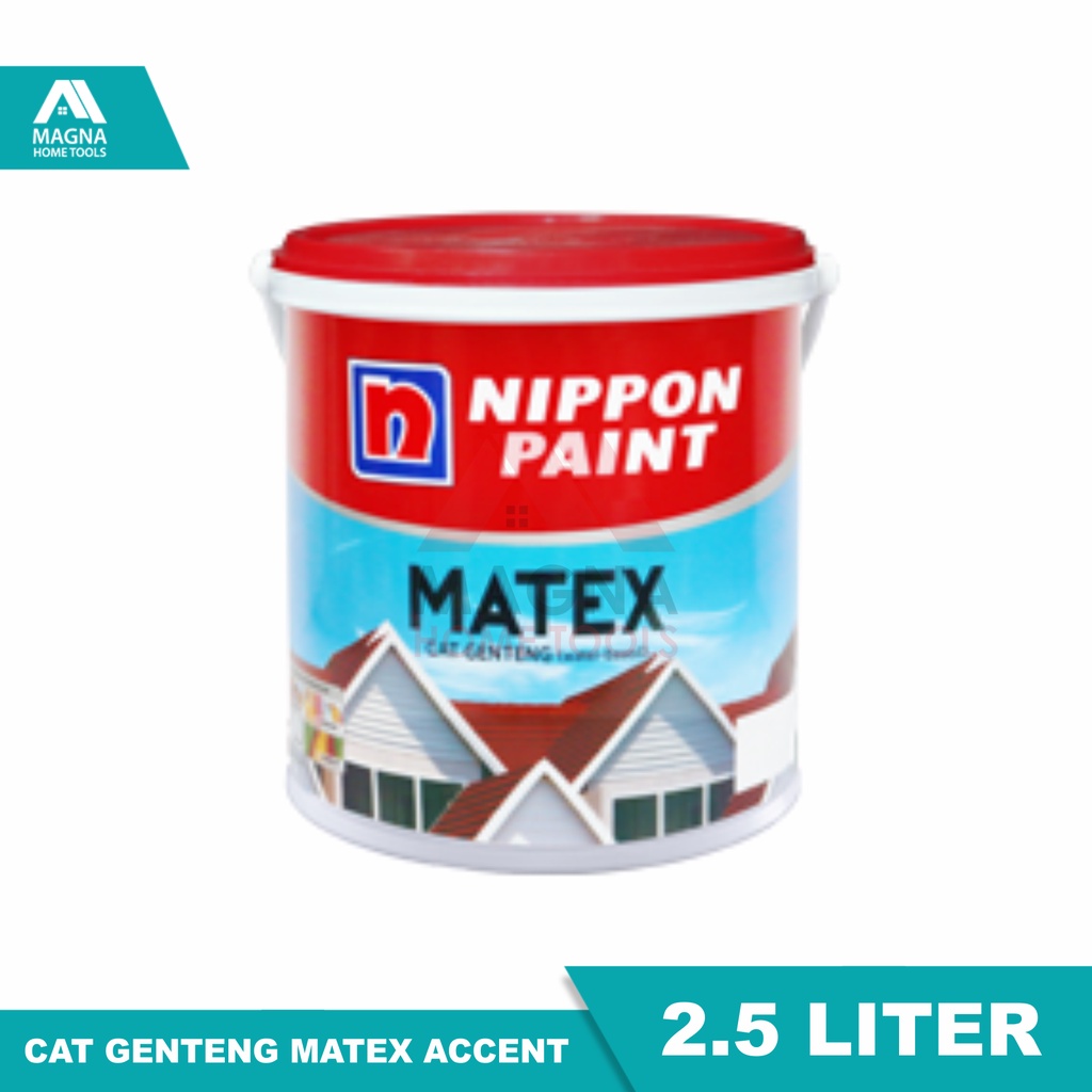 Jual CAT ATAP GENTENG WARNA PASTEL/DEEP/ACCENT MATEX 2.5 LITER | Shopee ...