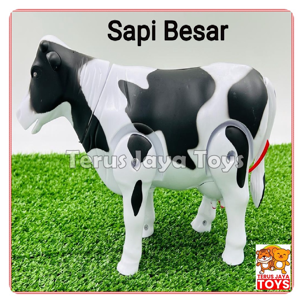 Jual Mainan Anak Hewan Sapi Menyala Besar Suara Musik Animal Cow ...
