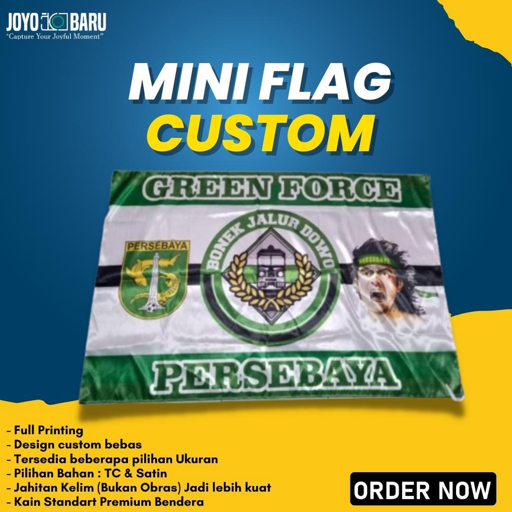 Jual FREE DESAIN | CETAK BENDERA CUSTOM MINI FLAG | BENDERA ...
