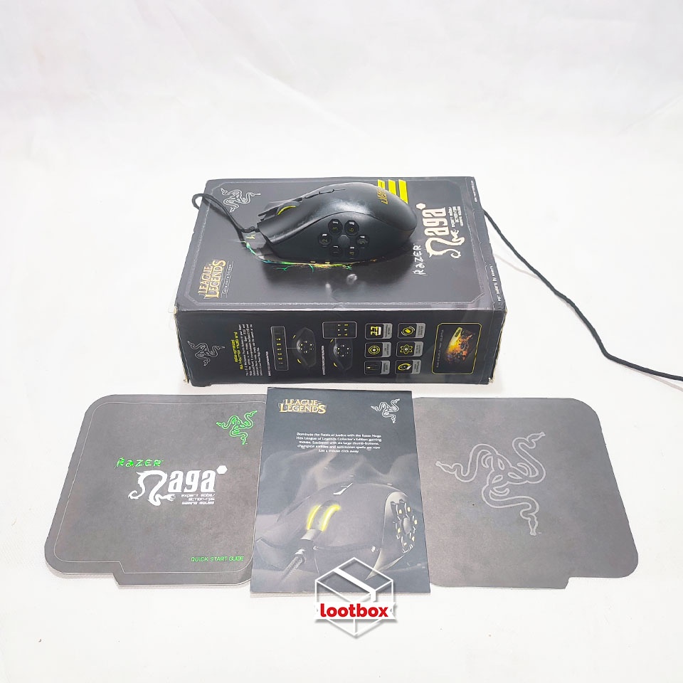 Jual Mouse Gaming Razer Naga Hex Expert LoL for MOBA Action RPG [SECOND ...
