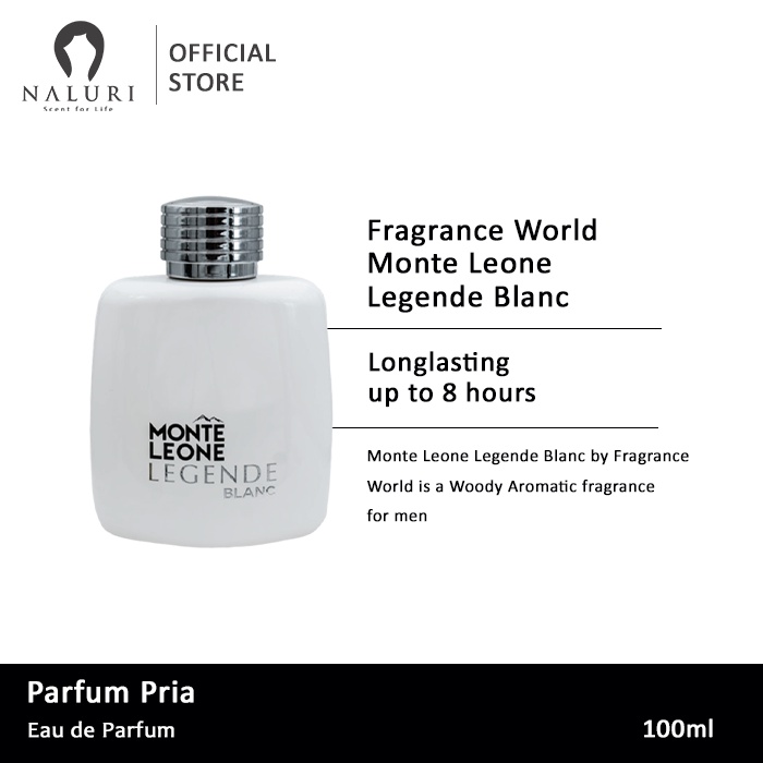 Jual Parfum Fragrance World Monte Leone Legende Blanc EDP 100ml ...