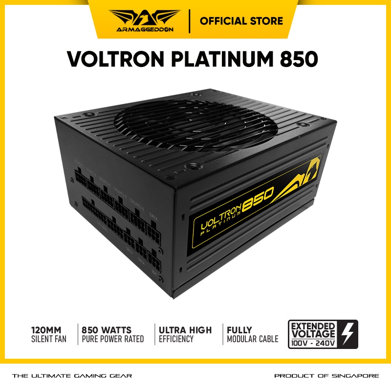 Jual Armaggeddon Power Supply Voltron Platinum Grade 850 Watt Pro Gaming PSU - Garansi Resmi 10 ...