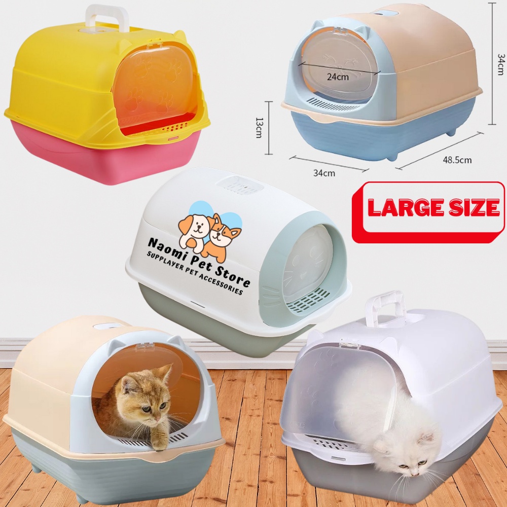 Jual Tempat Bak Pasir Kucing Besar Tertutup Pintu Otomatis Cat Litter ...