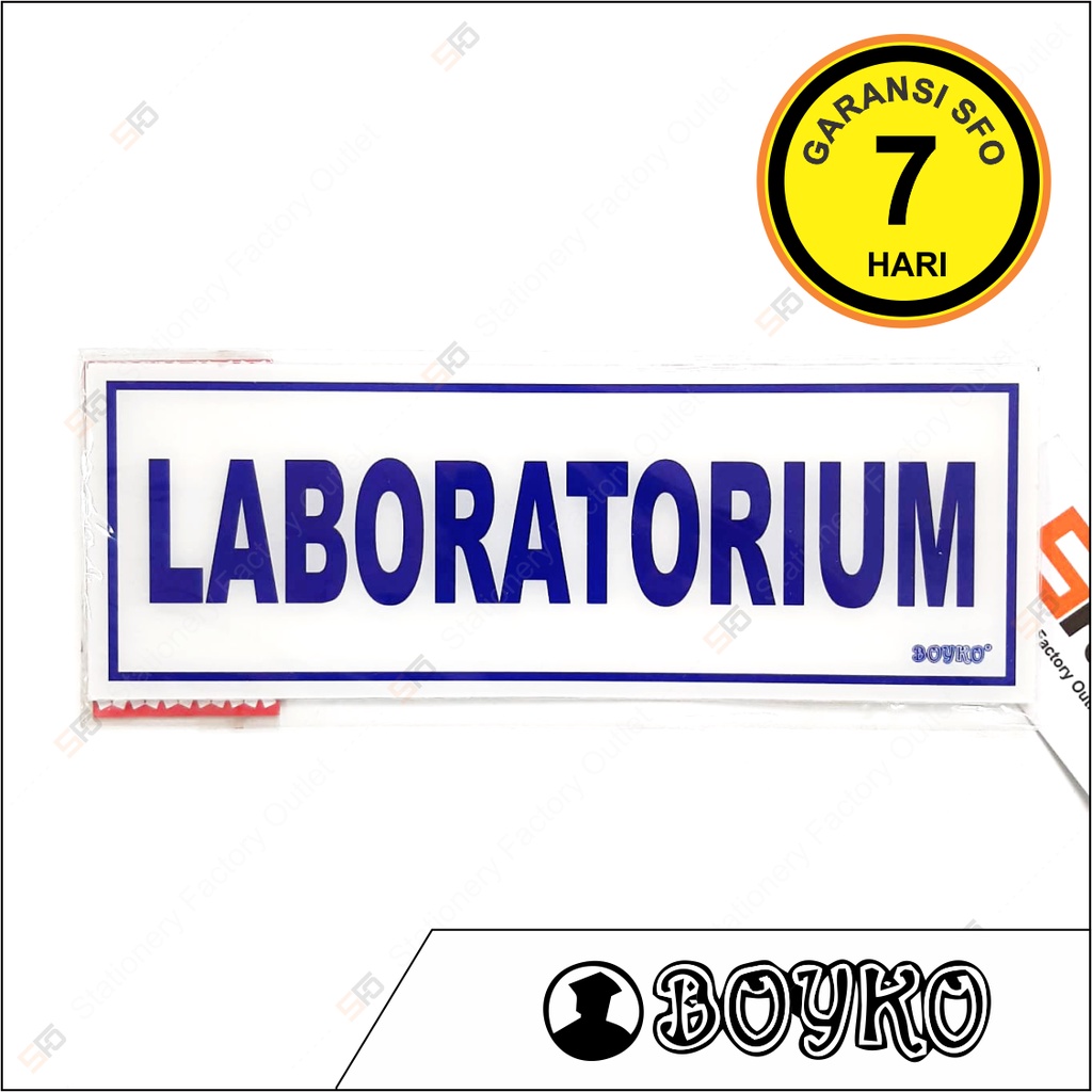 Jual Akrilik Laboratorium - Acrylic Sign Standard 25cm x 9cm | Shopee ...