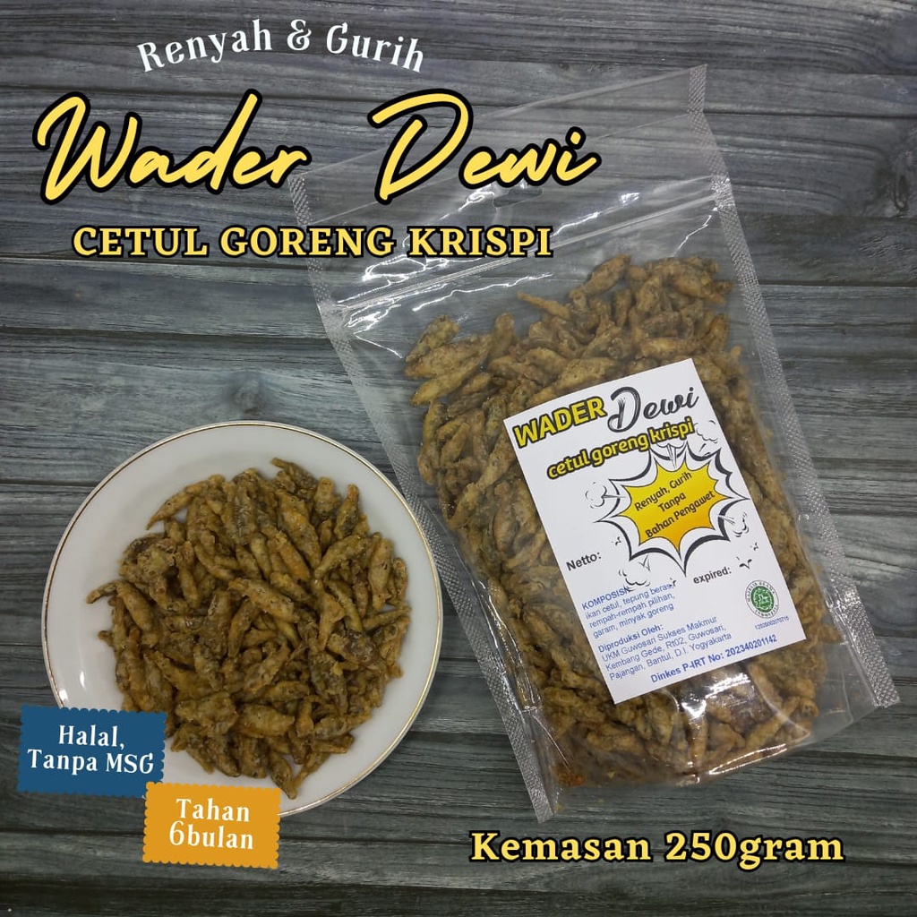 Jual IKAN CETUL GORENG CRISPY - WADER DEWI 250GR | Shopee Indonesia