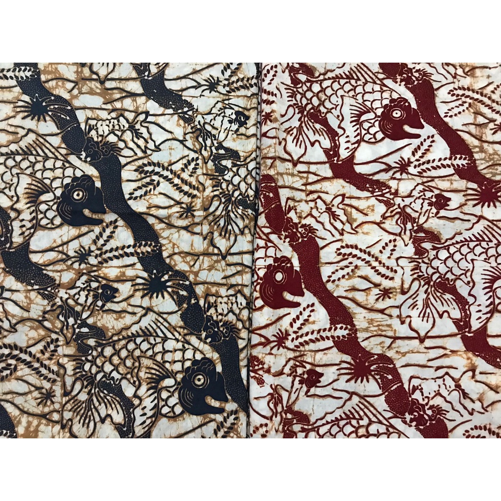 Jual Batik Ikan Perikanan Motif Ikan Koki Klasik Tradisional Kratonan ...