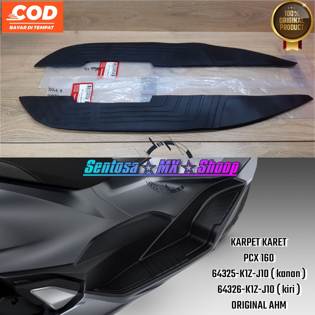 Jual ( PCX 160 ) SEPASANG KARPET KARET / KARET STEP FLOOR 64325-K1Z-J10 ...