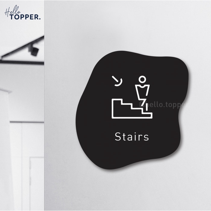 Jual Promo Stairs Turun Tangga Sign Board Akrilik Print Signage Acrylic ...