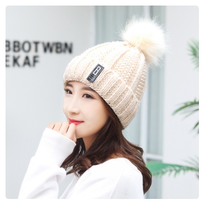 Jual Topi Kupluk Rajut Hangat Wanita Import untuk Winter / Topi Musim ...