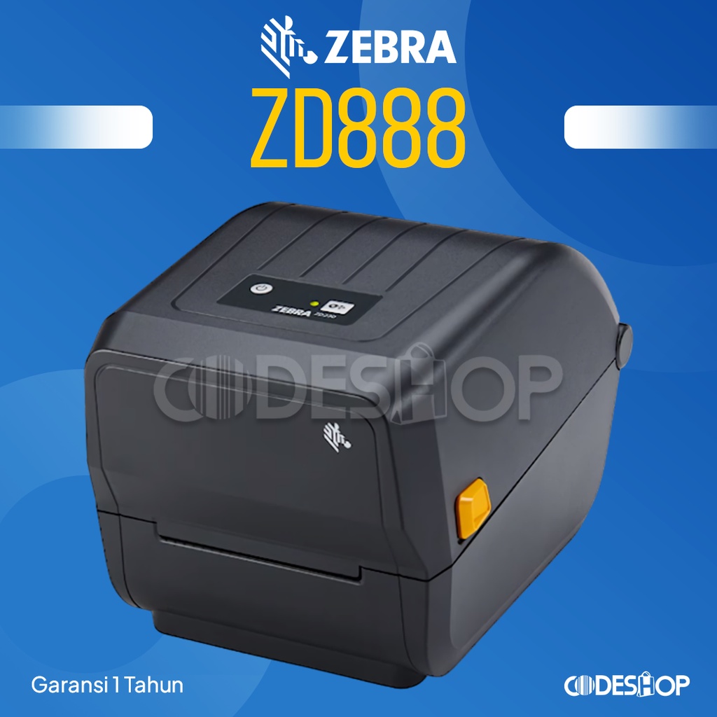 Jual Printer Barcode ZEBRA ZD 888 Cetak Label Produk 2D 203 DPI | ZD888 | Shopee Indonesia