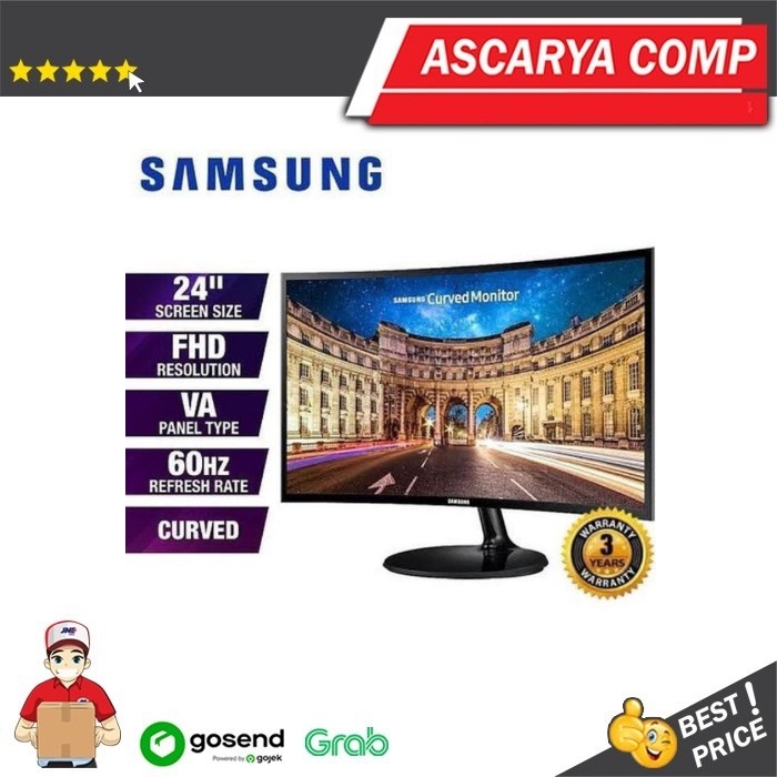 Jual Samsung Monitor 24F390 Curved Led 24" (DSUB/HDMI) C24F390 | Shopee ...