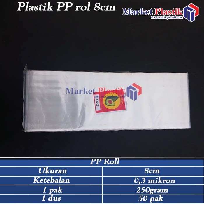Jual Plastik Bening Roll / Plastik Roll Gulung / PP Roll Alpukat 8cm | Shopee Indonesia