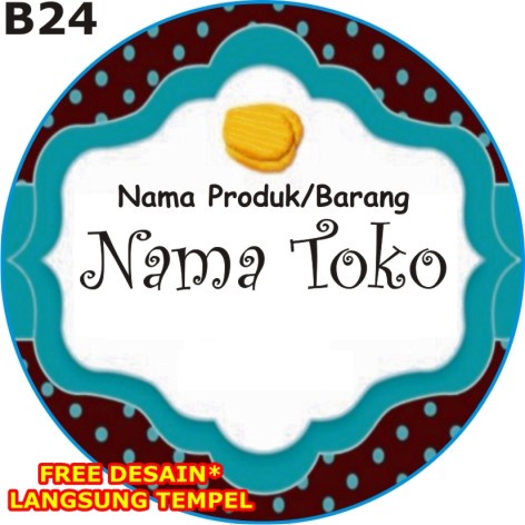 Jual STIKER BULAT ISI 26 PCS| STIKER PRODUK | STIKER KEMASAN | STIKER ...