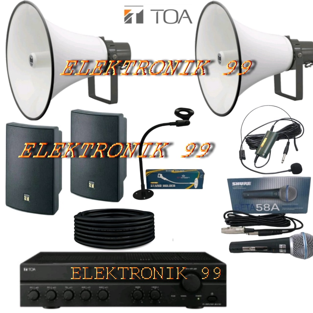 Jual PAKET TOA HORN 50 WATT PAKET TOA MASJID ZH5050 PAKET SOUND SYSTEM ...