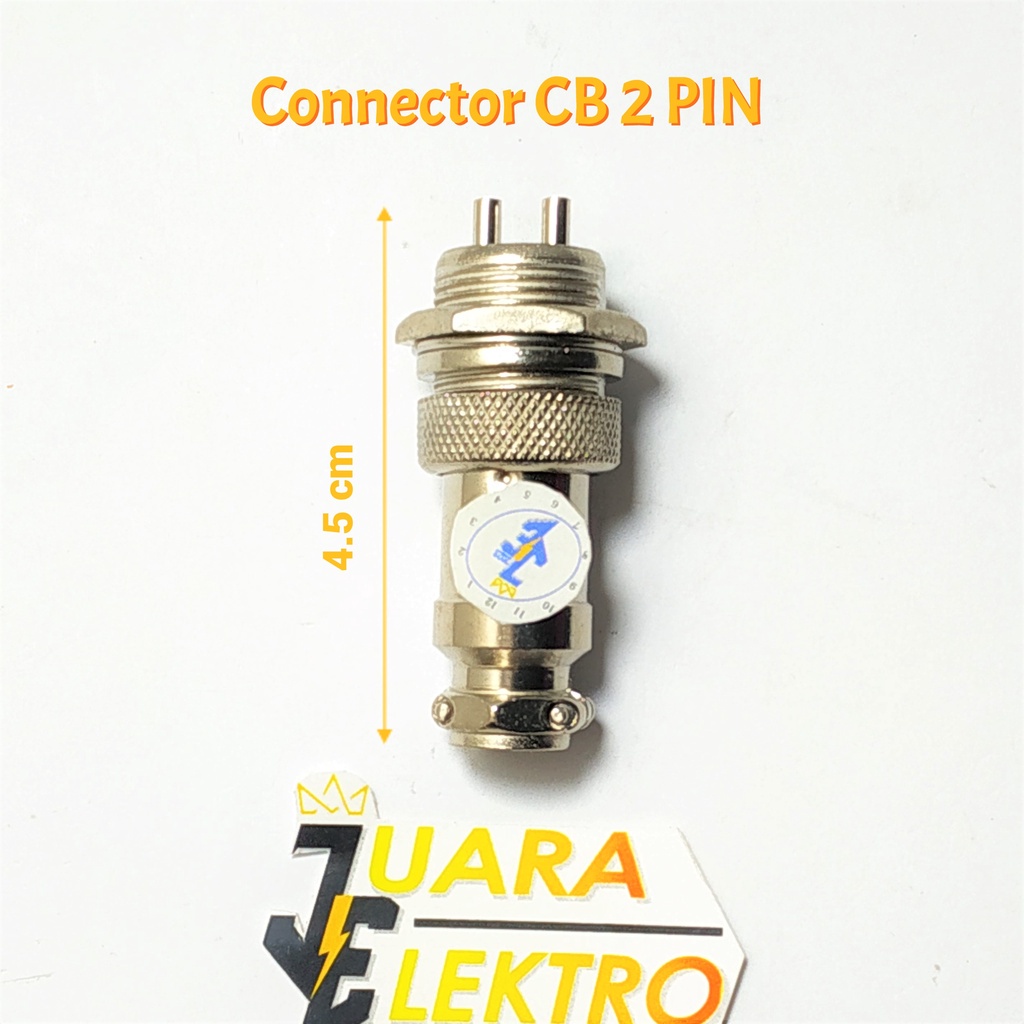 Jual Connector CB 2 PIN | Konektor CB 2 Pin Besi (SET) | Shopee Indonesia
